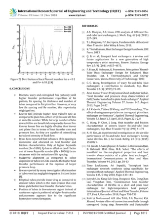 IRJET- Thermal and Fluid Flow Analysis of a Heat Exchanger: “A Comprehensive Report” | PDF