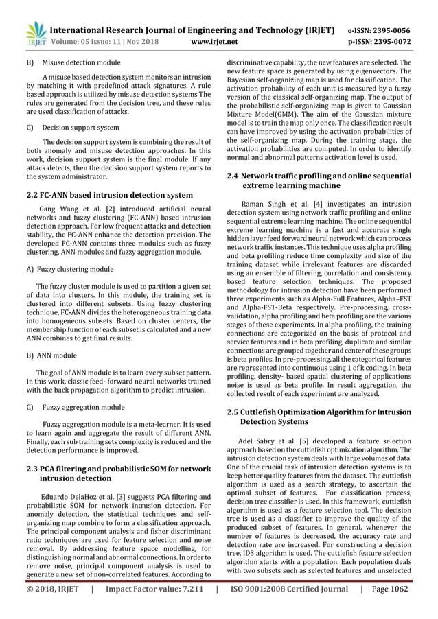 IRJET- Genetic Algorithm based Intrusion Detection-Survey | PDF