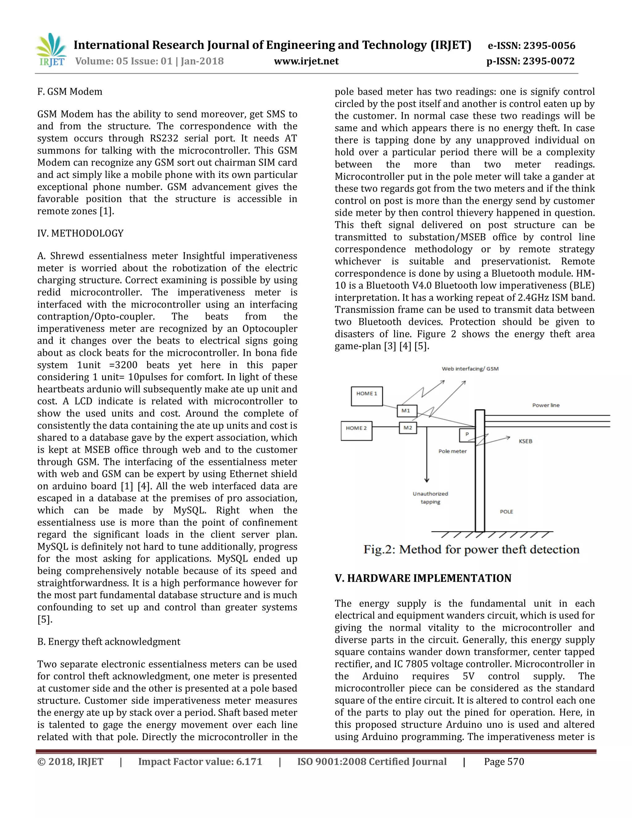 IRJET-IoT based Smart Electricity Meter and Power Theft Detection | PDF