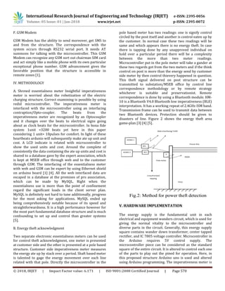 IRJET-IoT based Smart Electricity Meter and Power Theft Detection | PDF