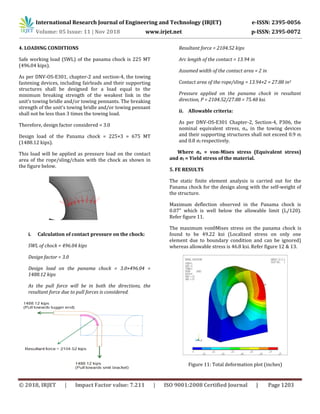 IRJET- Design and Finite Element Analysis of Fabricated Panama Chock ...