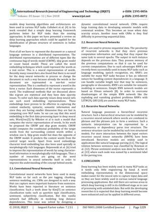 IRJET- Survey on Deep Learning Approaches for Phrase Structure Identification and Classification ...