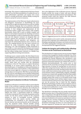 IRJET- Survey on Blockchain based Digital Certificate System | PDF