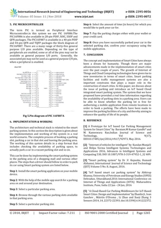 Irjet High Responsive Smart Parking System Using Iot Pdf