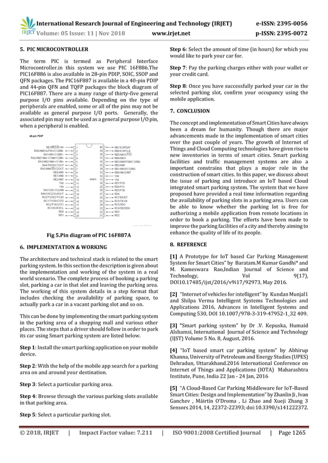 IRJET- High Responsive Smart Parking System using IoT | PDF