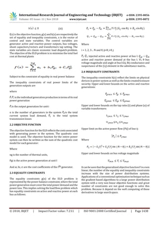 IRJET- A Comparative Study of Economic Load Dispatch Optimization ...