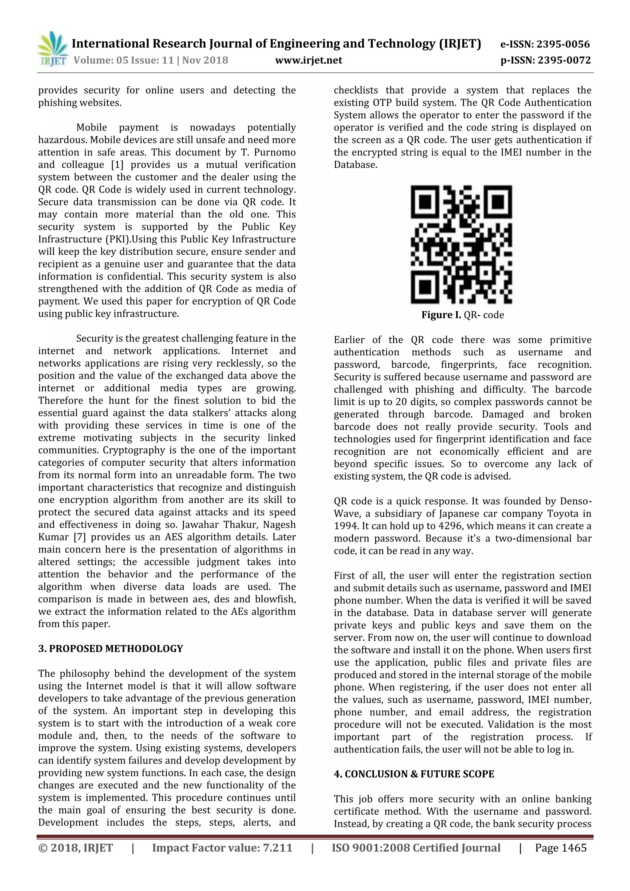IRJET- Two Way Authentication for Banking Systems | PDF