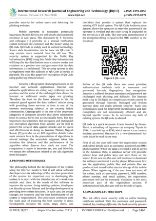 IRJET- Two Way Authentication for Banking Systems | PDF