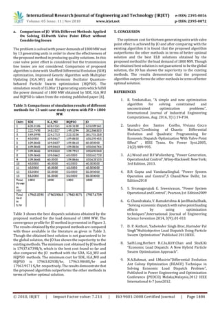 IRJET- Solving Economic Load Dispatch Problem with Valve Point Effect | PDF
