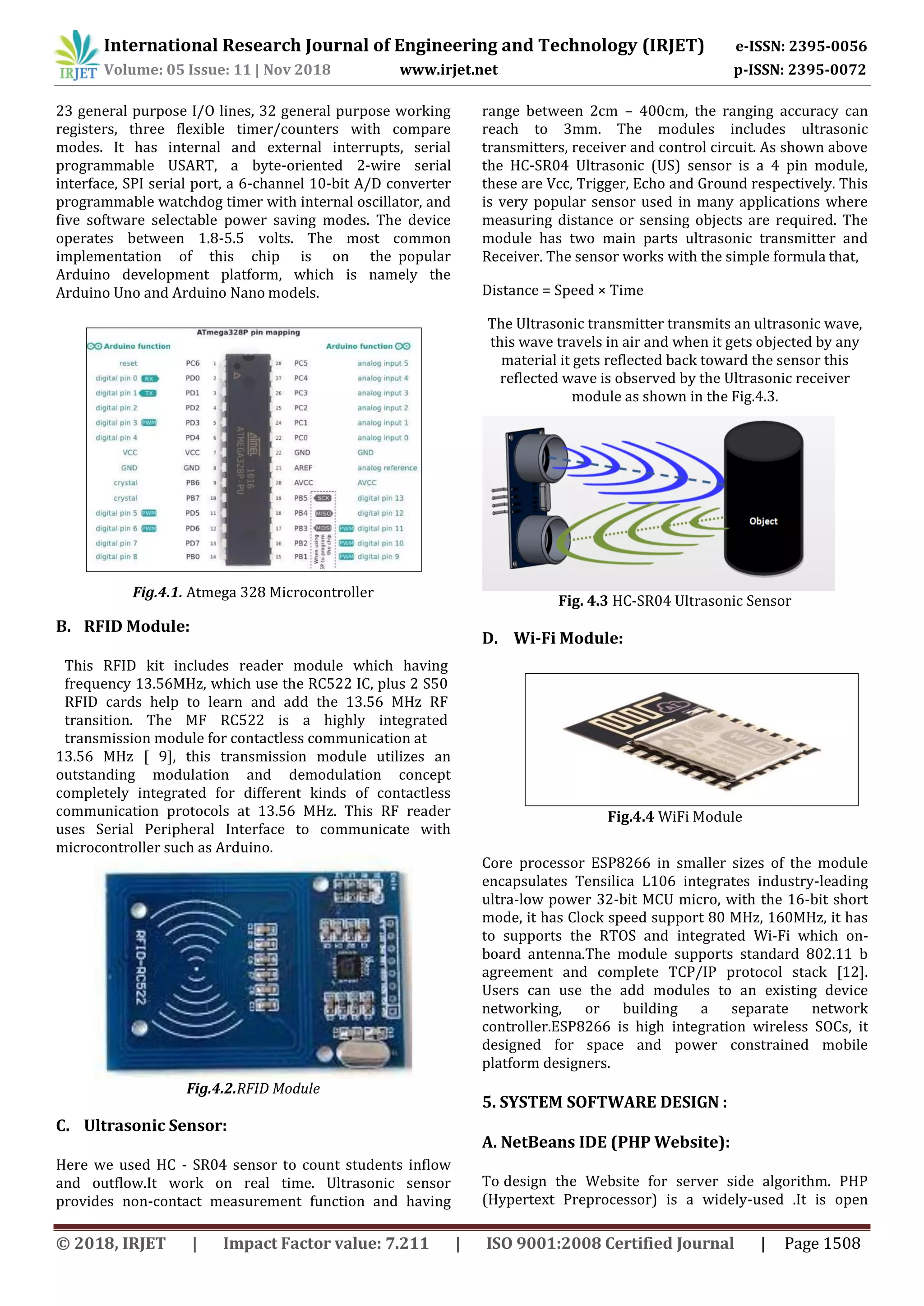 IRJET- A Survey on: Smart Attendance Management System using RFID | PDF