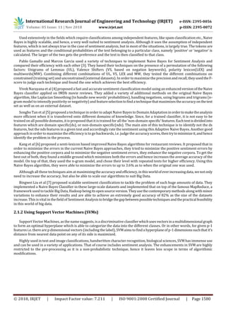 IRJET- An Extensive Study of Sentiment Analysis Techniques and its Progression Towards Deep ...