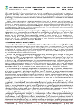 IRJET- An Extensive Study of Sentiment Analysis Techniques and its Progression Towards Deep ...