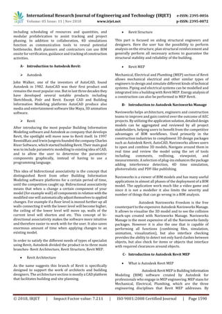 IRJET- 4D Simulation of MEP using Bim for Residential Building Project | PDF