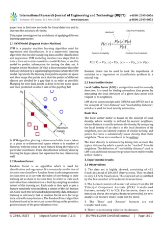 IRJET- Credit Card Fraud Detection Analysis | PDF | Free Download