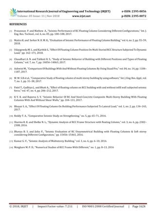 IRJET- Result Analysis of Multistorey Building by using Response Spectrum Method for Floating ...
