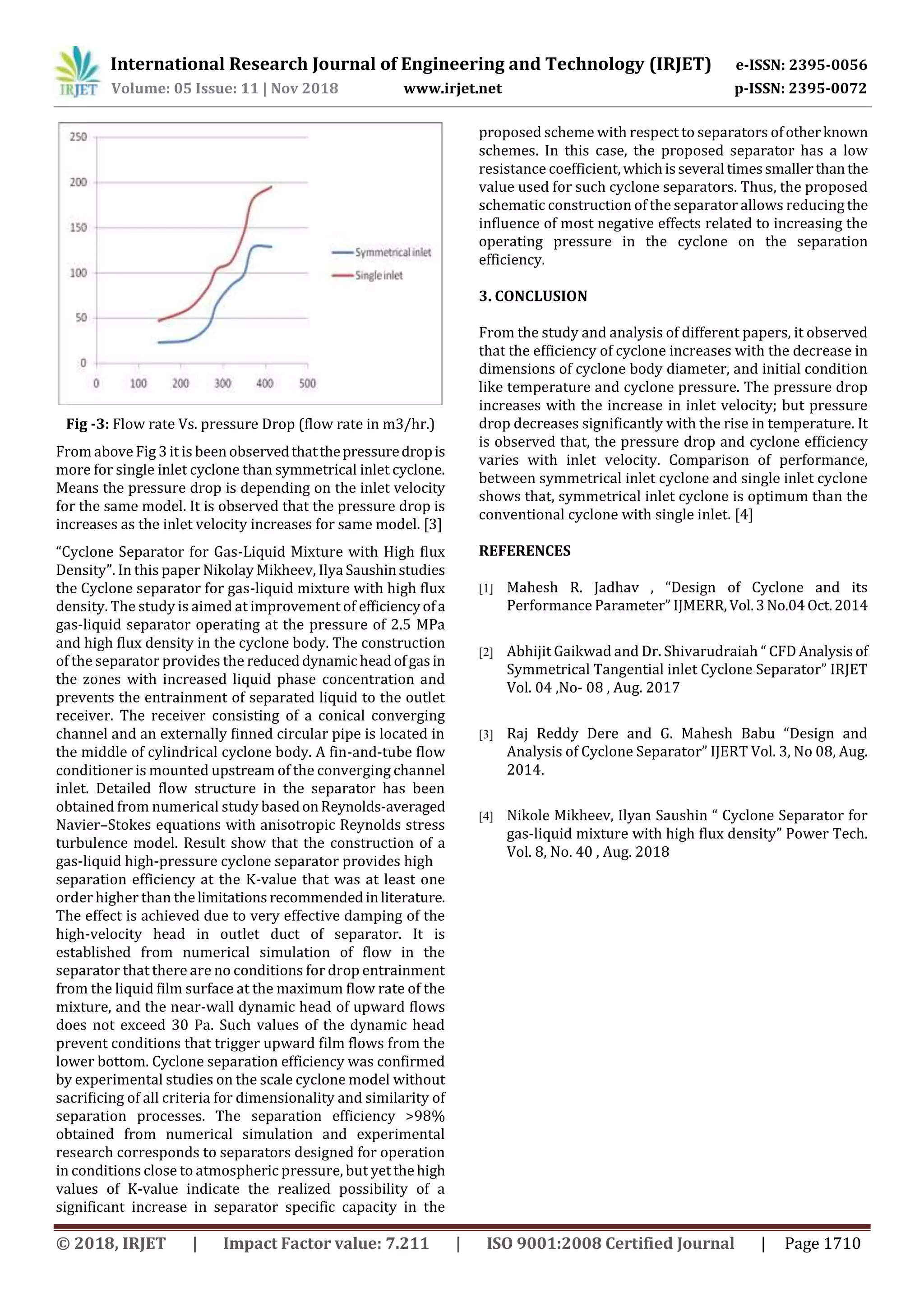 IRJET- A Literature Review on Investigation of Design Parameter of Cyclone Separator | PDF ...
