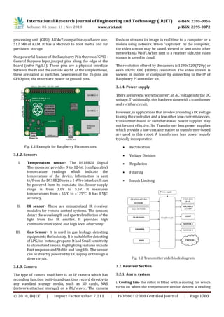 IRJET- Implementation of Cloud Robotics using Raspberry PI to Monitor ...