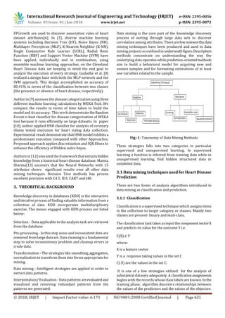 IRJET-Survey on Data Mining Techniques for Disease Prediction | PDF