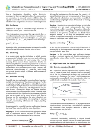 IRJET-Survey on Data Mining Techniques for Disease Prediction | PDF