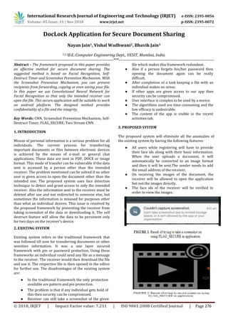 IRJET- DocLock Application for Secure Document Sharing | PDF