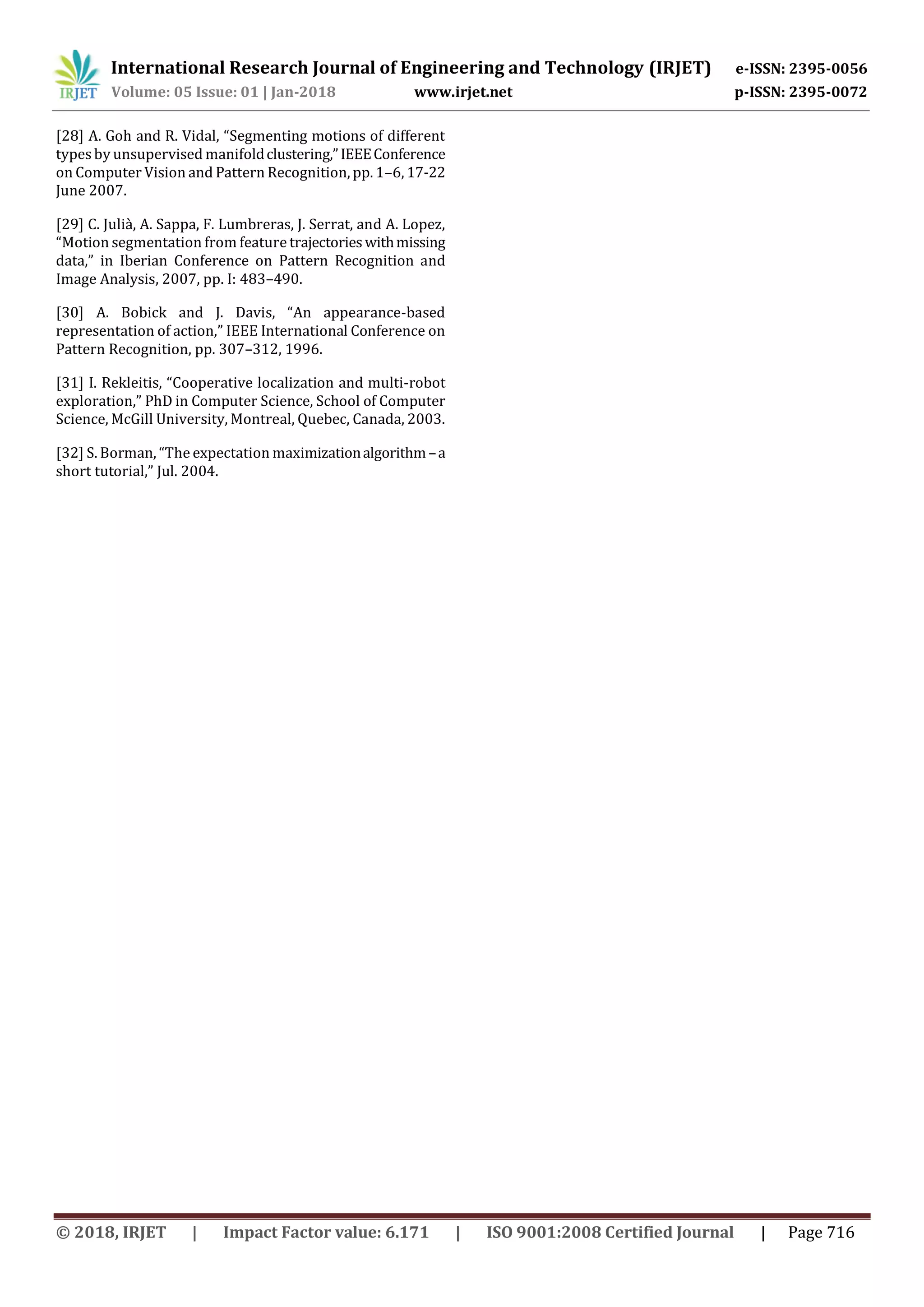 IRJET-Motion Segmentation | PDF