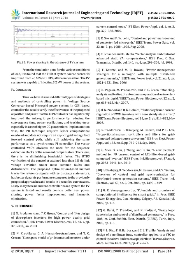 IRJET- Different Control Strategies for Power Control of Voltage Source Converters in a ...