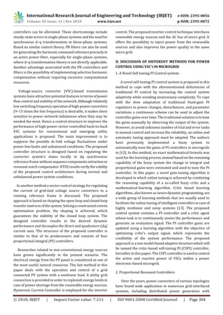 IRJET- Different Control Strategies for Power Control of Voltage Source Converters in a ...