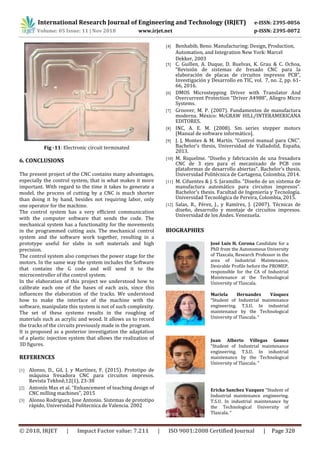 IRJET- Project Didactic of a Mini CNC Milling Machine | PDF