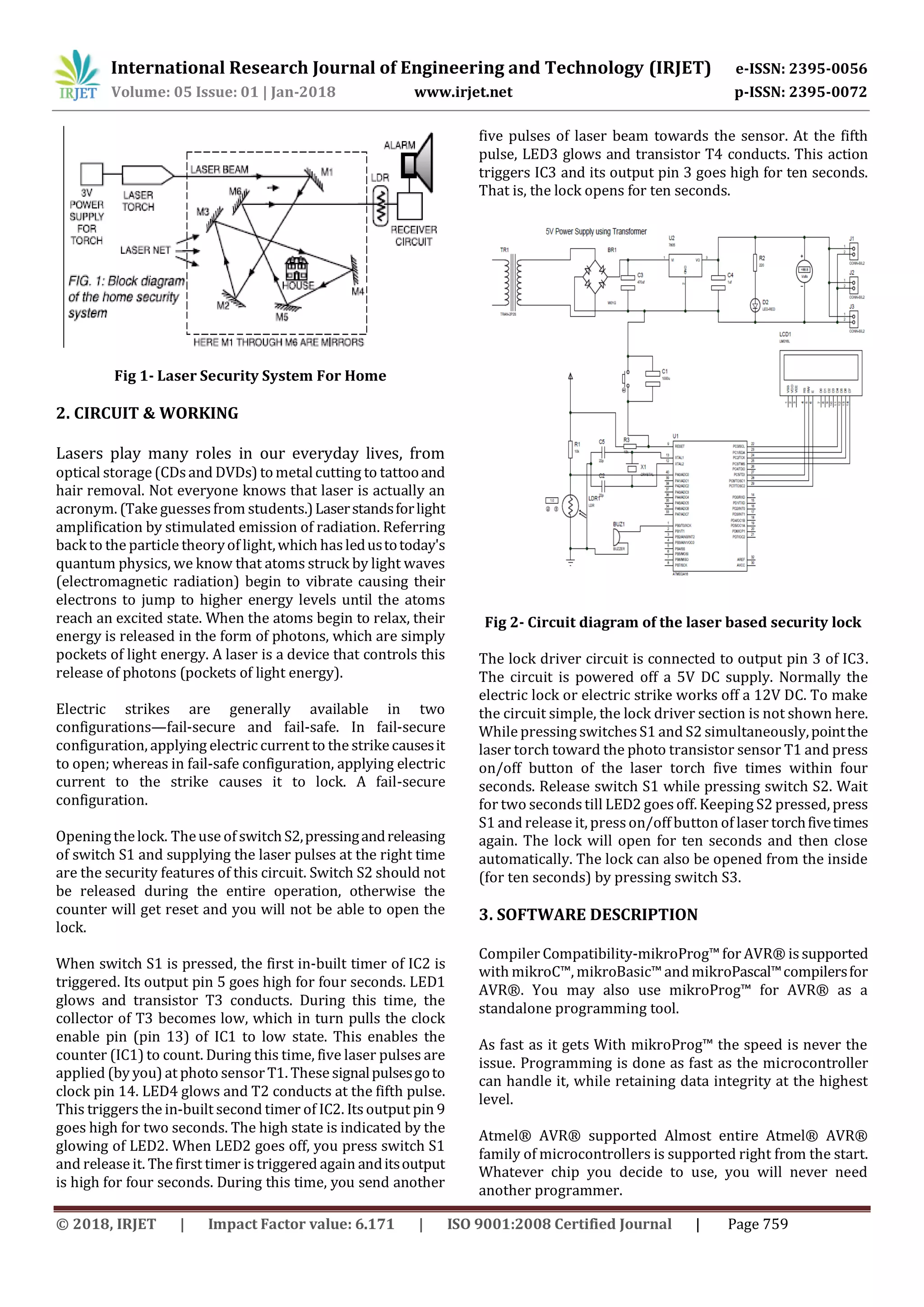 IRJET-Laser Based Security System for Home | PDF