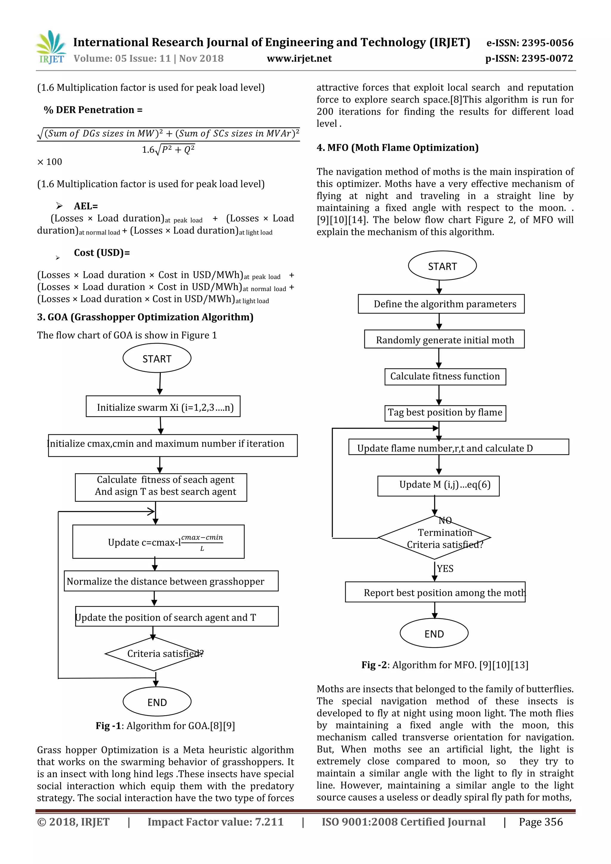 IRJET- Optimal Placement and Size of DG and DER for Minimizing Power Loss and AEL in 69-Bus ...