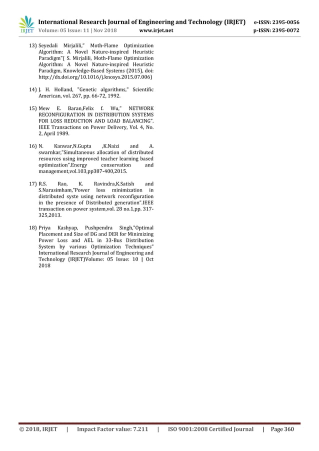 IRJET- Optimal Placement and Size of DG and DER for Minimizing Power Loss and AEL in 69-Bus ...