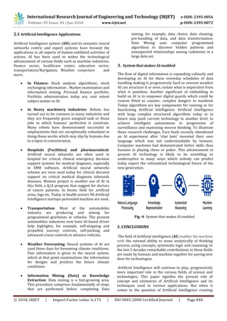 IRJET-Artificial Intelligence and its Applications Goal | PDF
