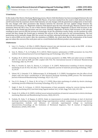 IRJET- Modeling and Simulation of Electric Discharge Machine (EDM) and ...