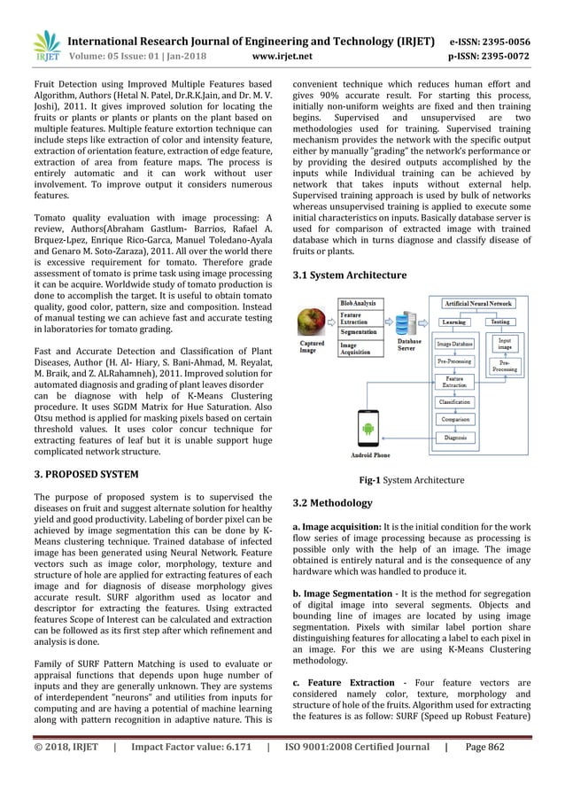 IRJET-Android Based Plant Disease Identification System using Feature Extraction Technique | PDF