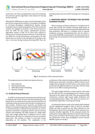 IRJET-Performance Enhancement in Machine Learning System using Hybrid Bee Colony based Neural ...