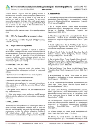 IRJET-Survey on Municipal Waste Collection Management in Smart City | PDF