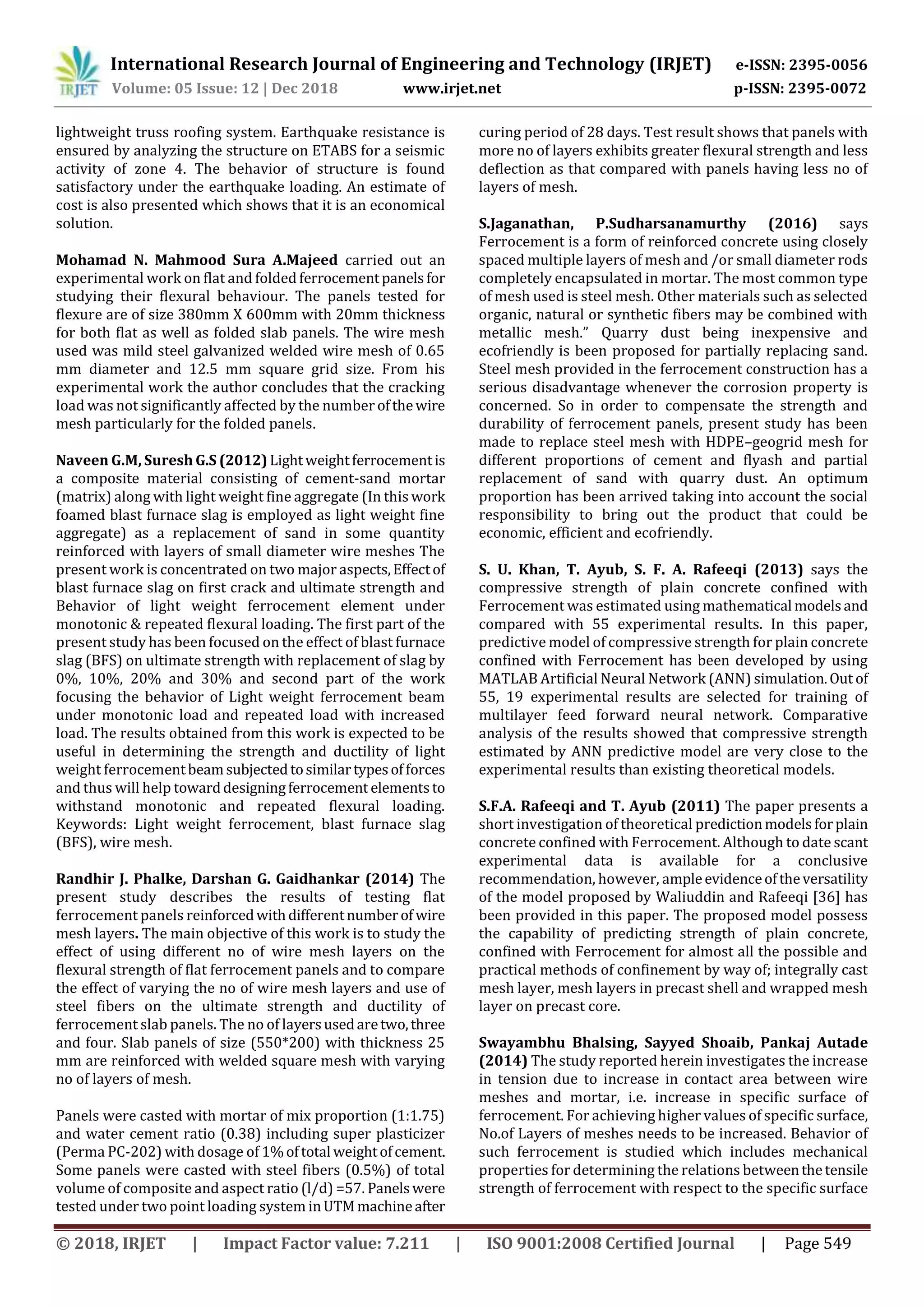 IRJET- Hybrid Building – A Combination of Conventional RCC and ...