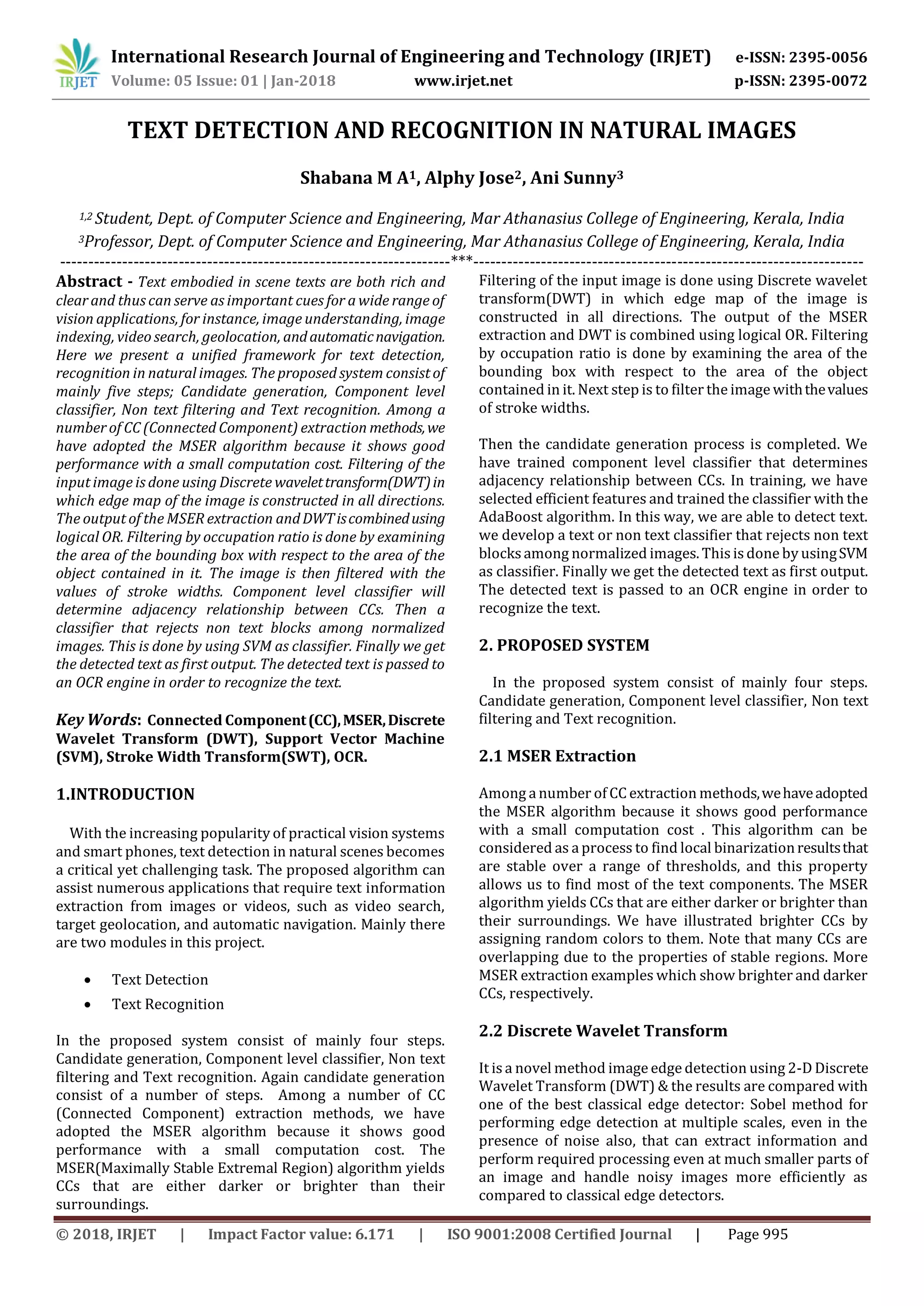 Text Detection and Recognition in Natural Images | PDF