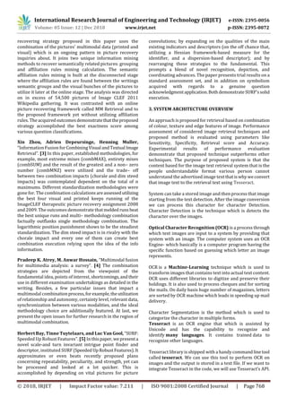 IRJET- A Survey on Image Retrieval using Machine Learning | PDF