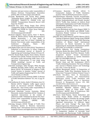 IRJET- Management of Traffic at Road Intersection using Software Modelling | PDF