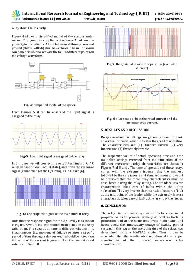 IRJET- Study Over Current Relay (MCGG53) Response using Matlab Model | PDF