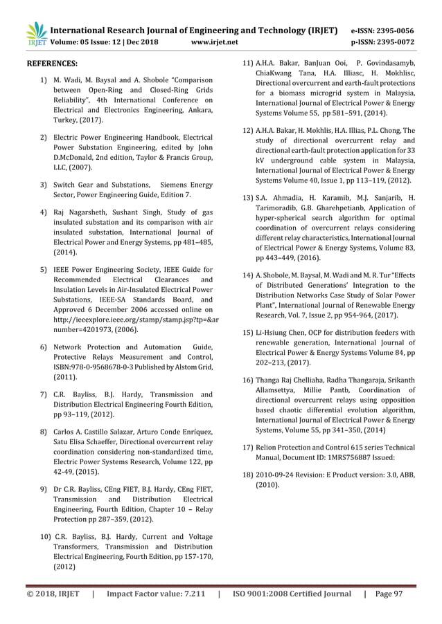 IRJET- Study Over Current Relay (MCGG53) Response using Matlab Model | PDF