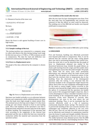 IRJET- Experimental Analysis of Buckling Restrained Brace Under Cyclic Loadng | PDF