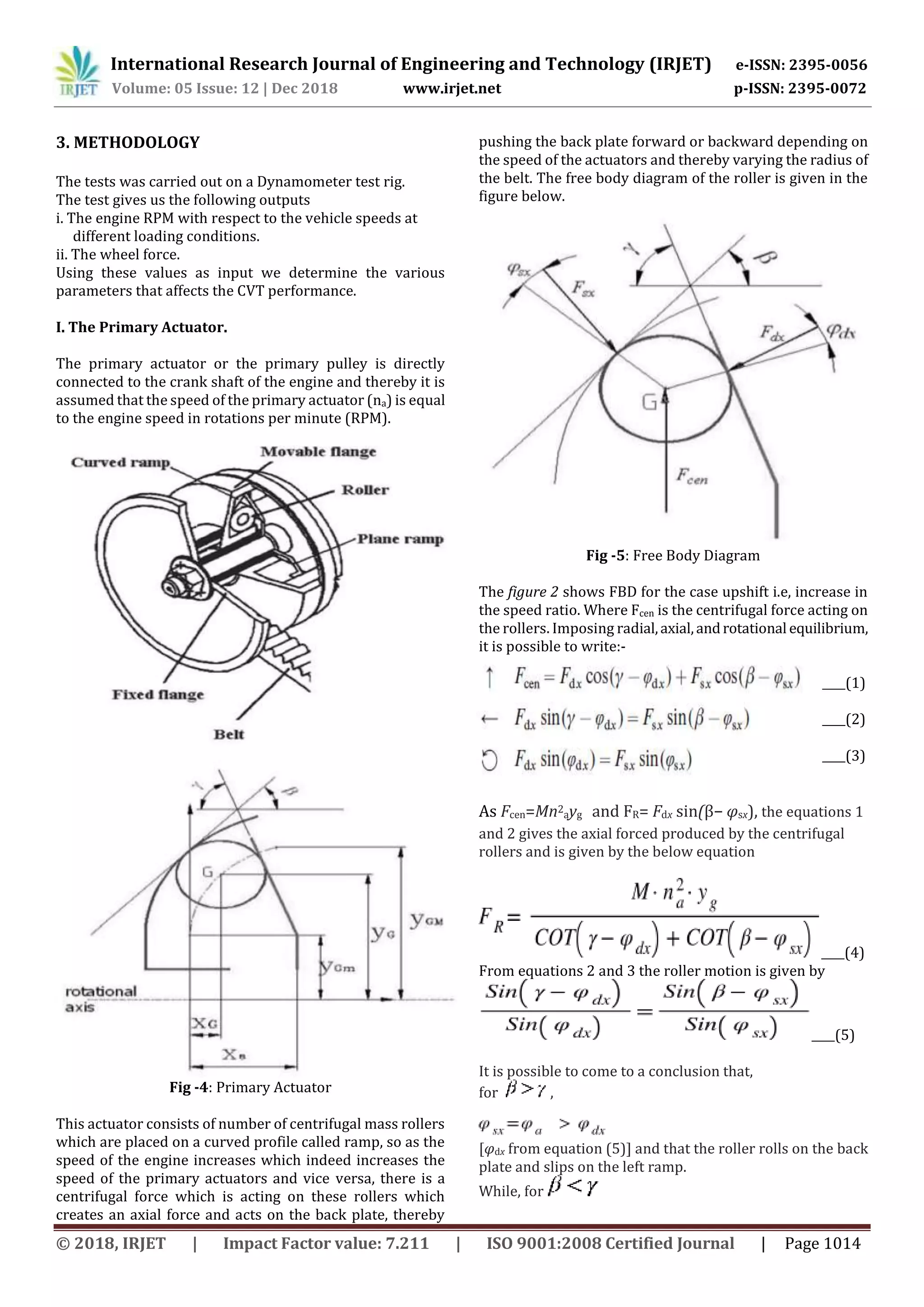 IRJET- Sensitivity Analysis Study of CVT Parameters using Mathematical Model | PDF