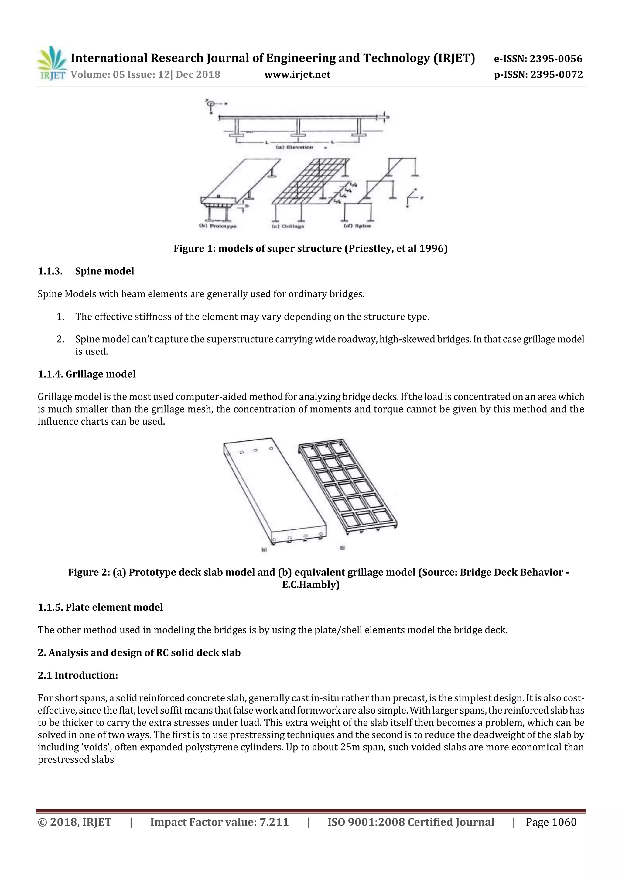 IRJET- Analysis and Design of Bridge Deck using Grillage Method - As ...