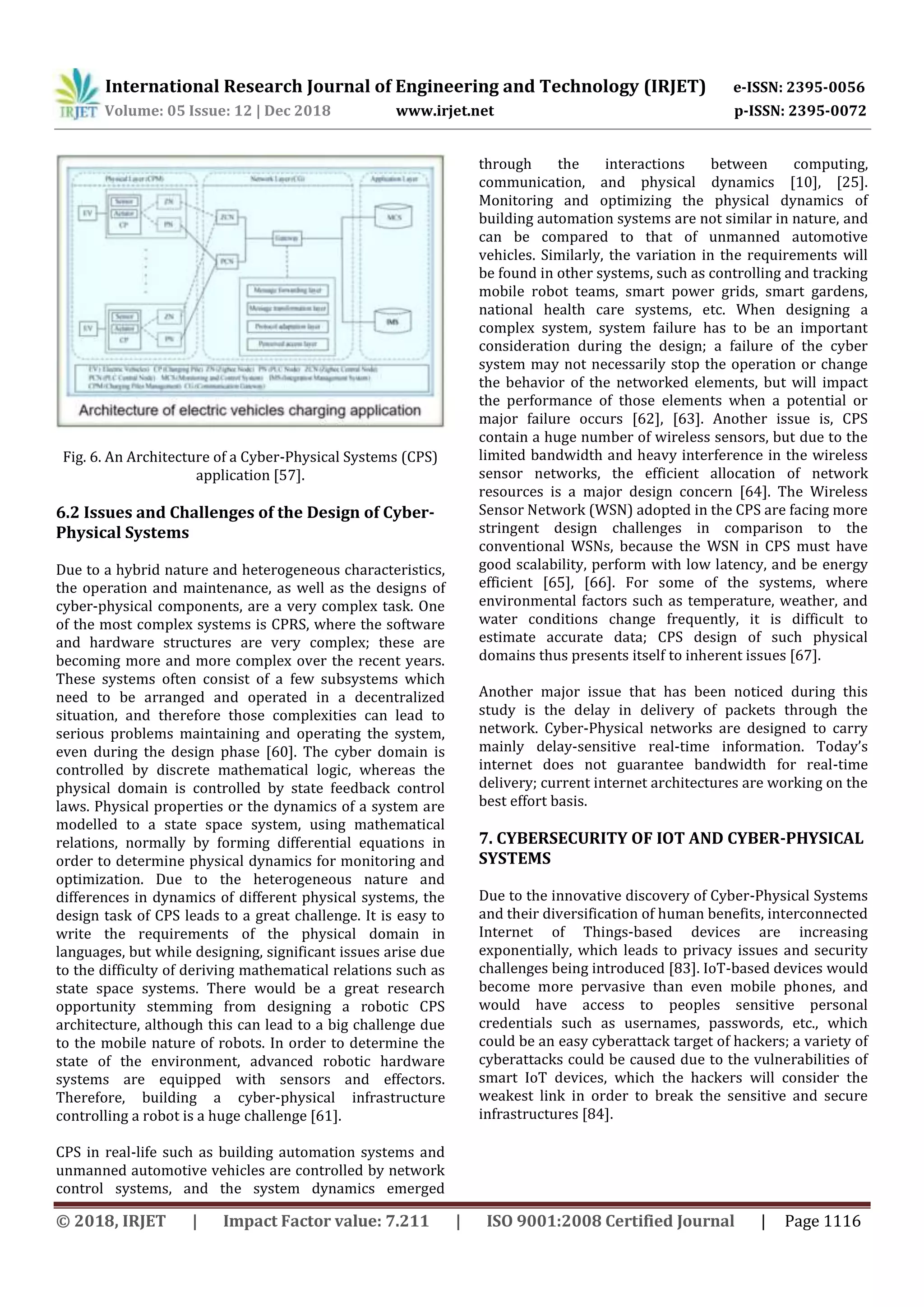 IRJET- Architectural Modeling and Cybersecurity Analysis of Cyber-Physical Systems - A Technical ...