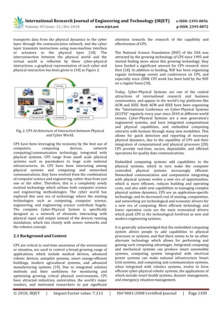 IRJET- Architectural Modeling and Cybersecurity Analysis of Cyber-Physical Systems - A Technical ...
