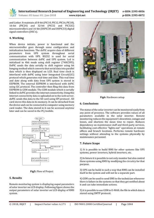 Remote Monitoring System for Solar Inverters | PDF