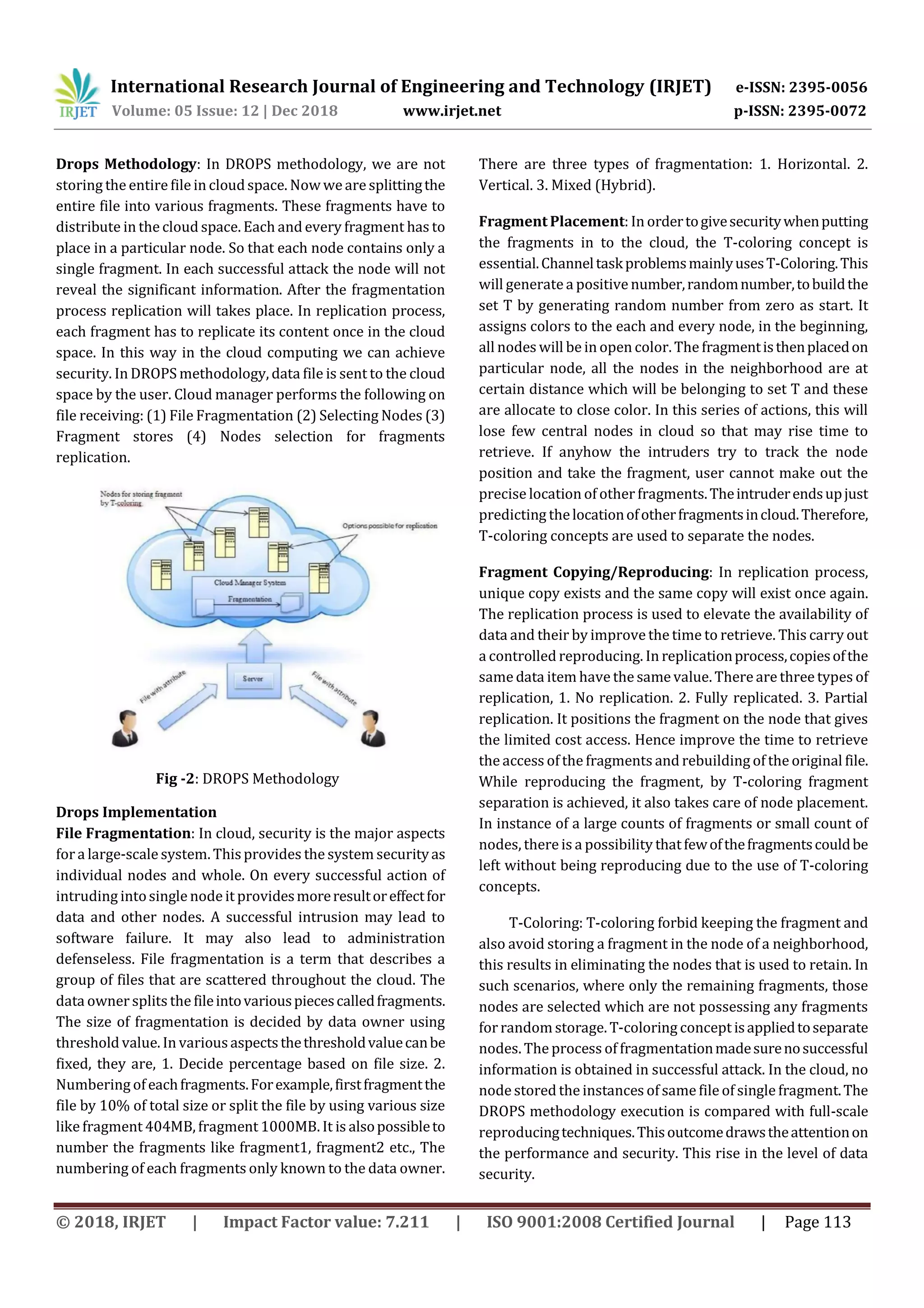 IRJET- Detecting Data Leakage and Implementing Security Measures in Cloud Computing | PDF