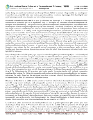 IRJET- A Review on AC DC Microgrid System | PDF